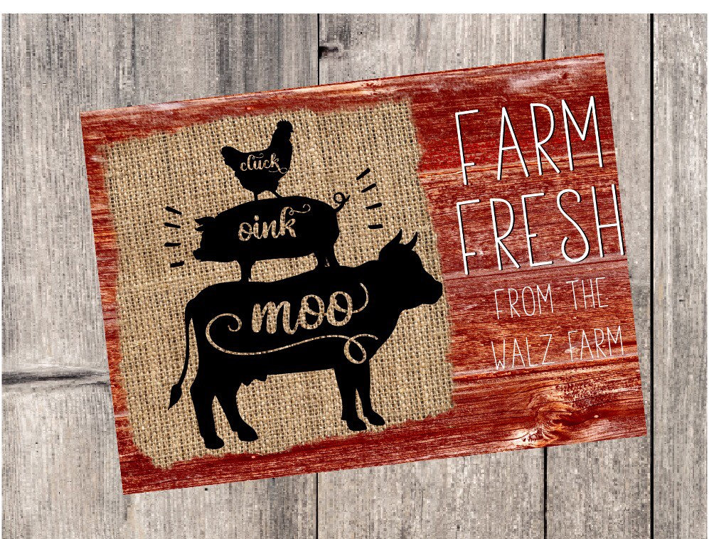 Farm Fresh Cutting Board Design Kitchen Sublimation Images | Etsy