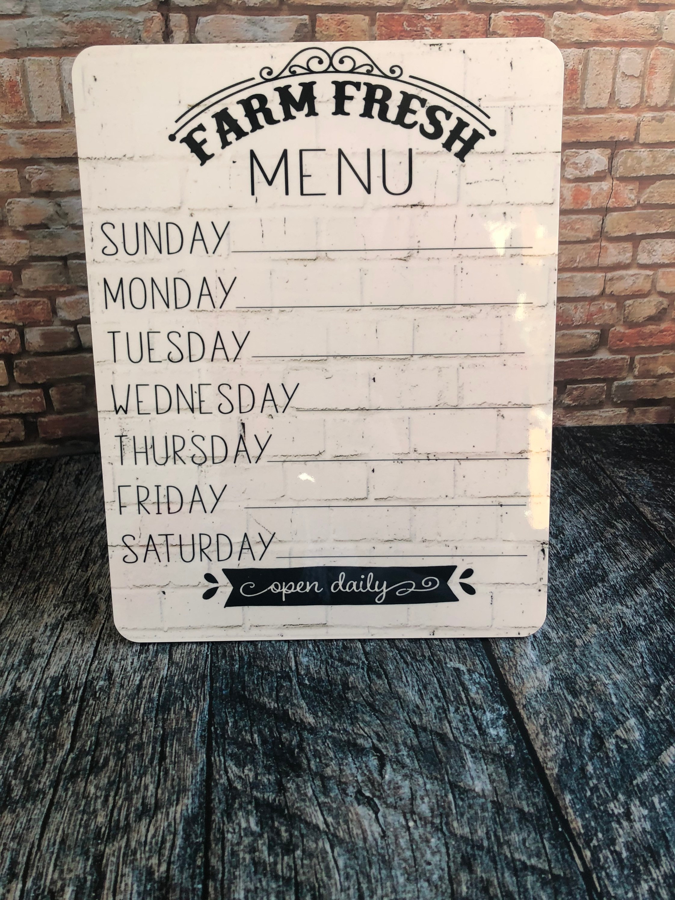 Farm Fresh Menu Board, Dry Erase Menu PNG, 8x10.25 Inch Templates ...
