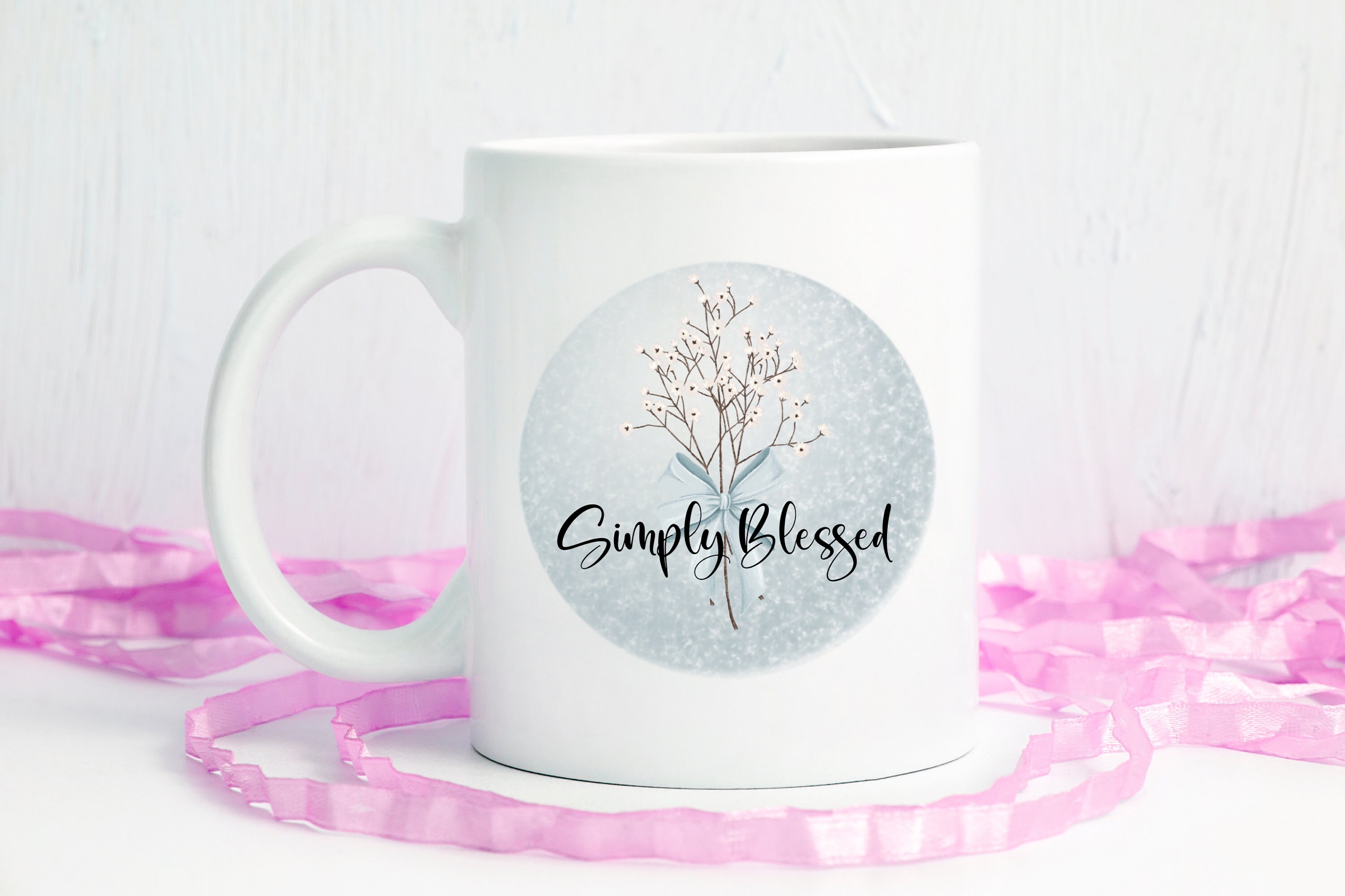 Simply Blessed Circle Png Spring Sublimation Home - Etsy