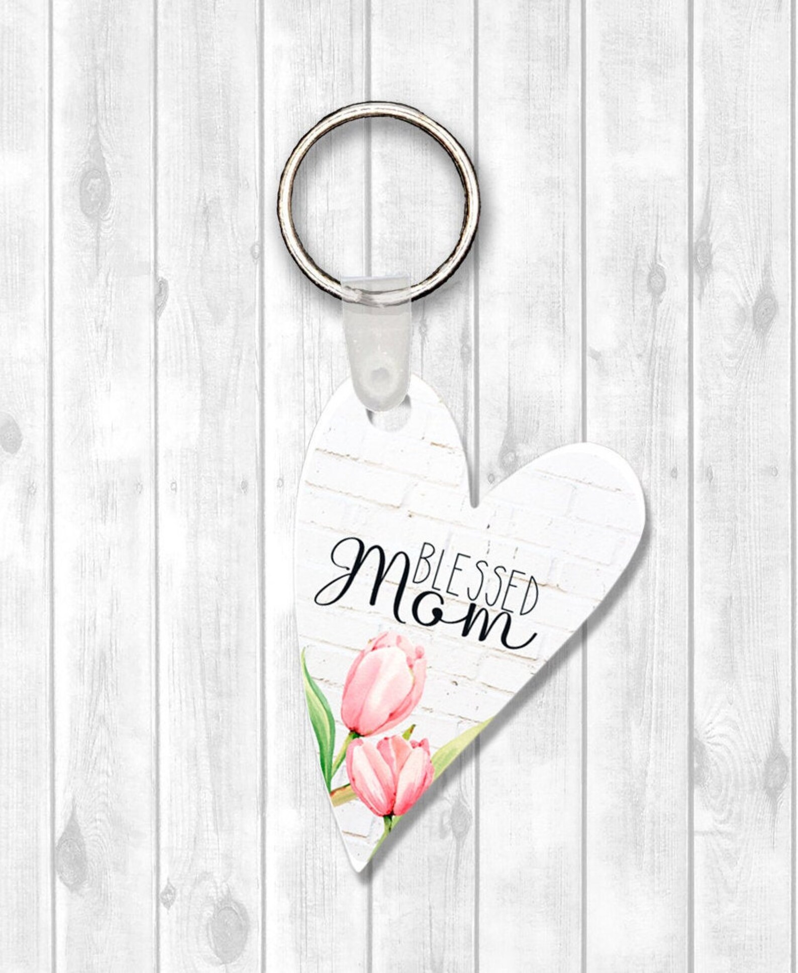 Blessed Mom Heart Keychain Designs Key Chain Sublimation - Etsy