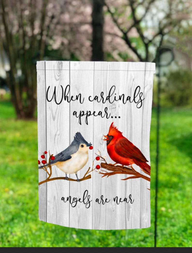 Cardinal Garden Flag PNG Sublimation Flags Sublimation - Etsy