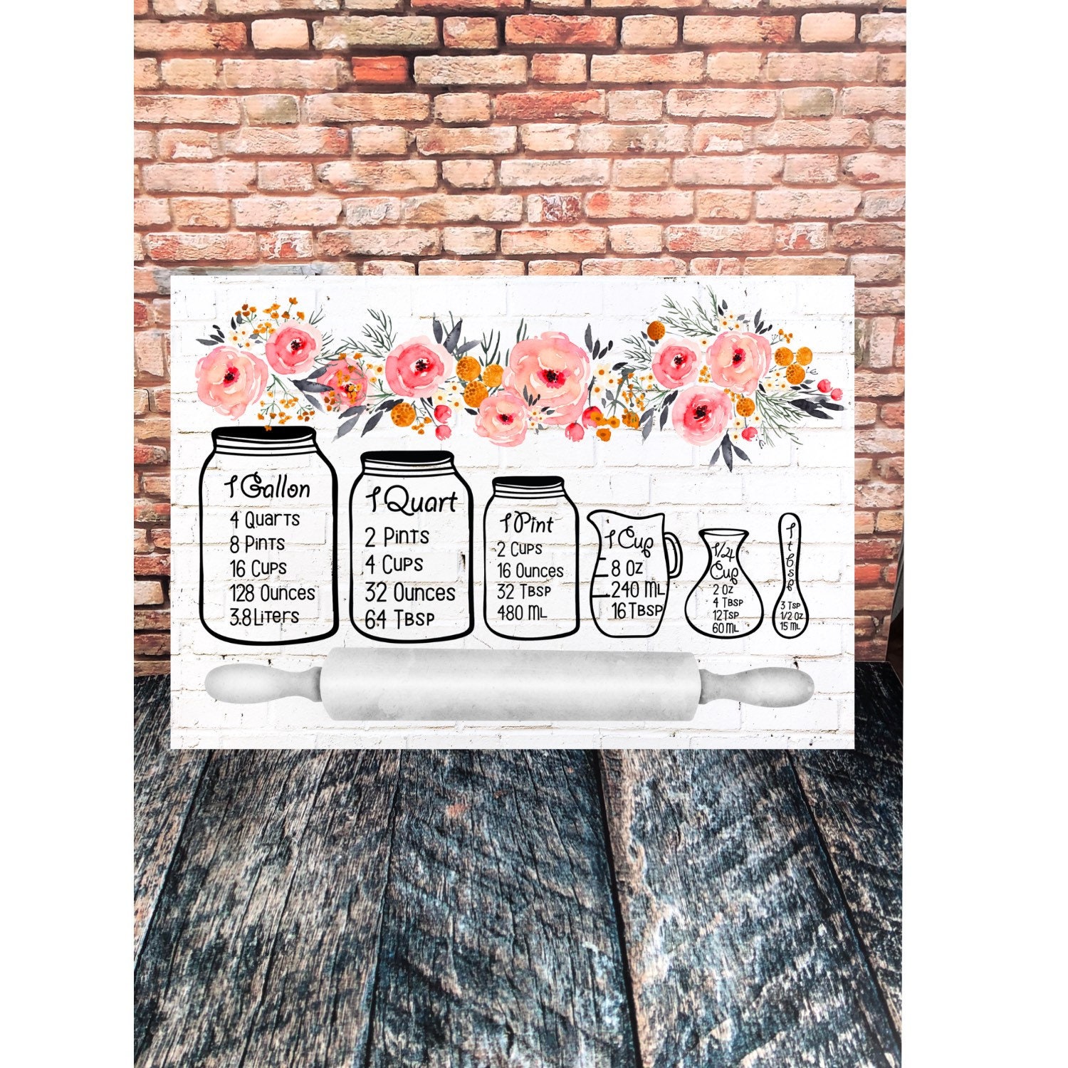 Measurement Cutting Board Design, Kitchen Sublimation Images, Rectangle ...