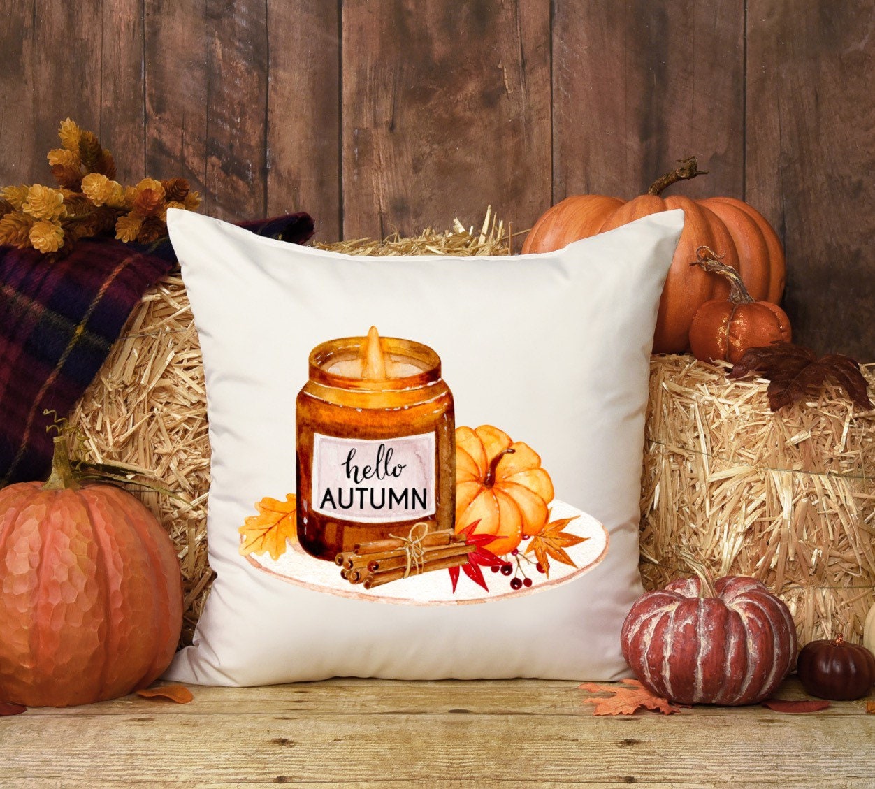 Hello Autumn Candle png Fall Coffee png Pumpkin png Fall | Etsy