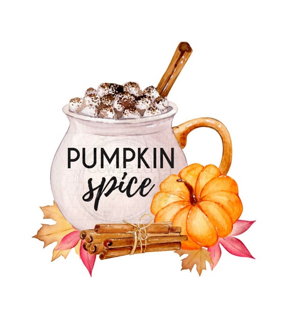 Pumpkin Spice Mug png Fall Coffee png Pumpkin png Fall | Etsy