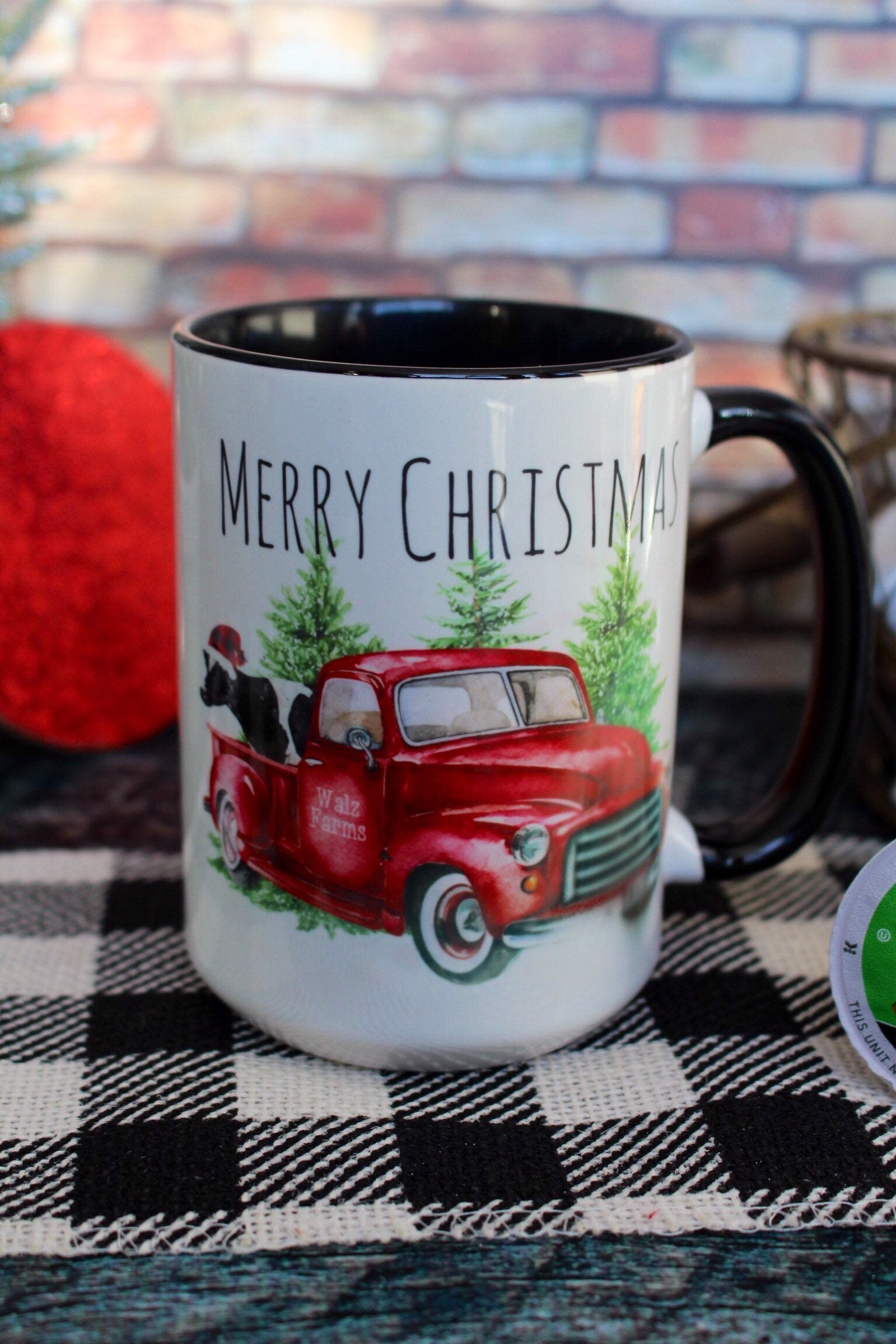 Christmas Truck Image, Red Truck Sublimation, Christmas Images ...
