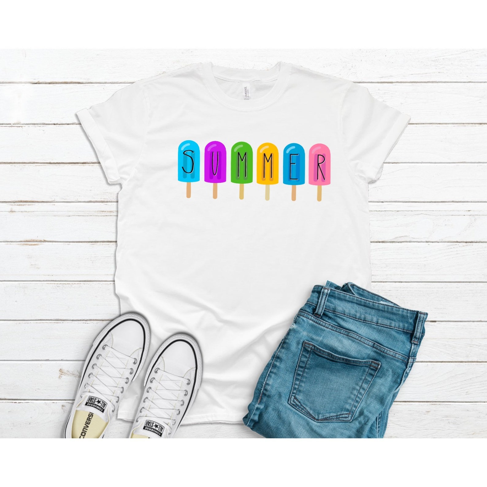 Popsicle Design Summer Sublimation Sublimation Designs | Etsy