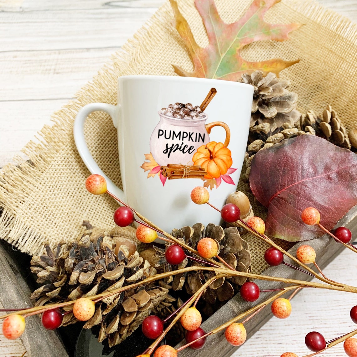 Pumpkin Spice Mug png Fall Coffee png Pumpkin png Fall | Etsy