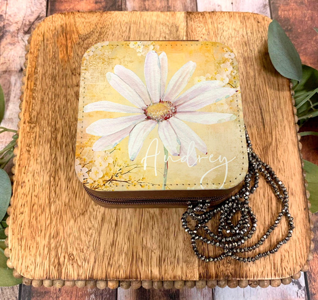 Yellow Daisy Jewelry Box Design, DIGITAL DESIGN, Jewelry Png, Spring ...