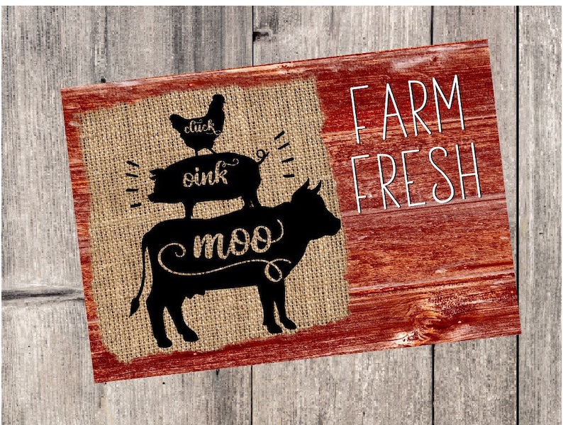 Farm Fresh Cutting Board Design Kitchen Sublimation Images - Etsy