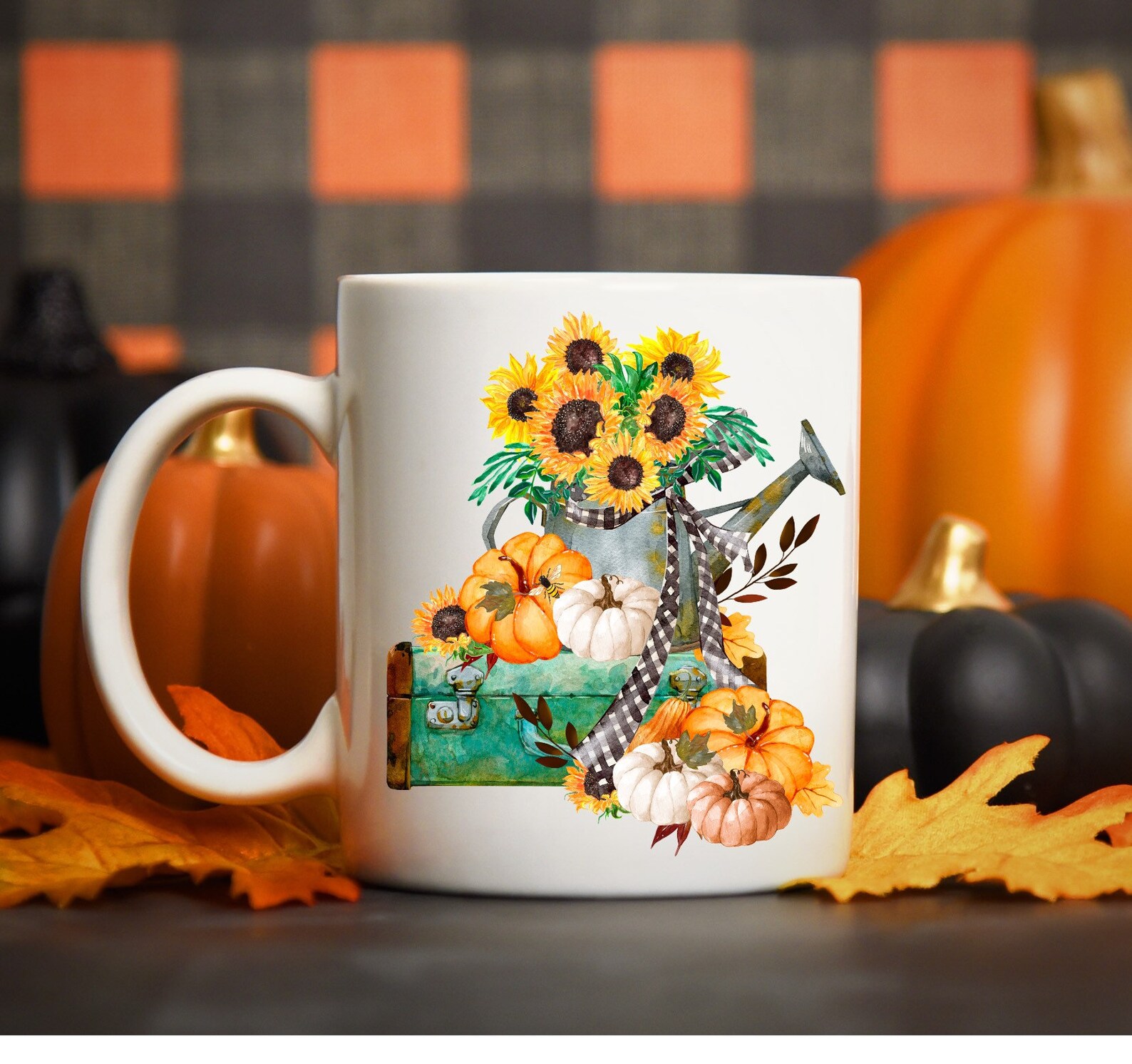 Fall Suitcase PNG Sunflower Png Sublimation Designs Fall - Etsy