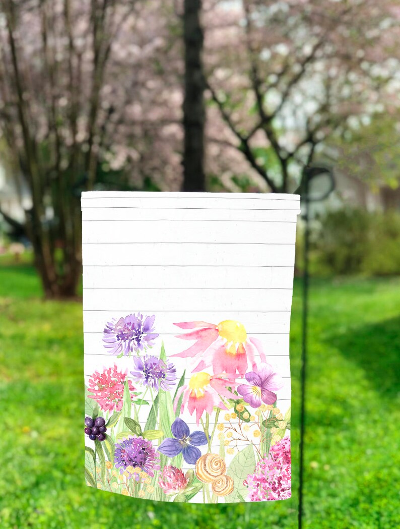 Shiplap Wildflower Garden Flag PNG, Spring Sublimation, Sublimation ...