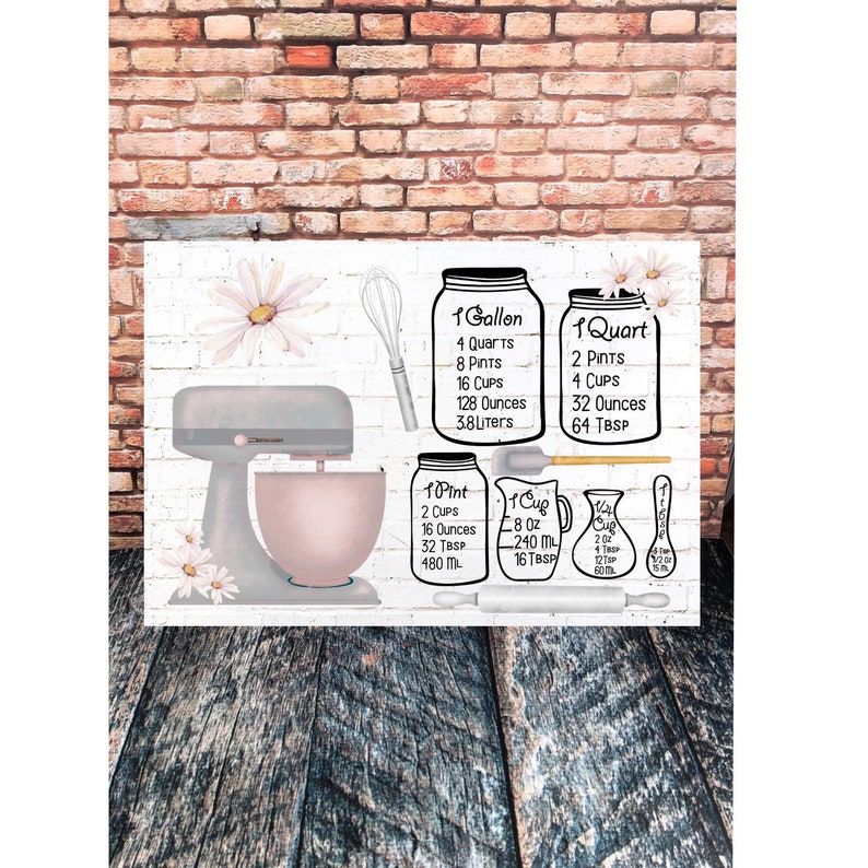 Measurement Cutting Board Design Kitchen Sublimation Images - Etsy