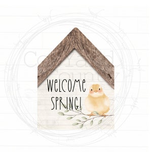 Spring Chick Birdhouse PNG, Spring Sublimation, Home Sublimation ...