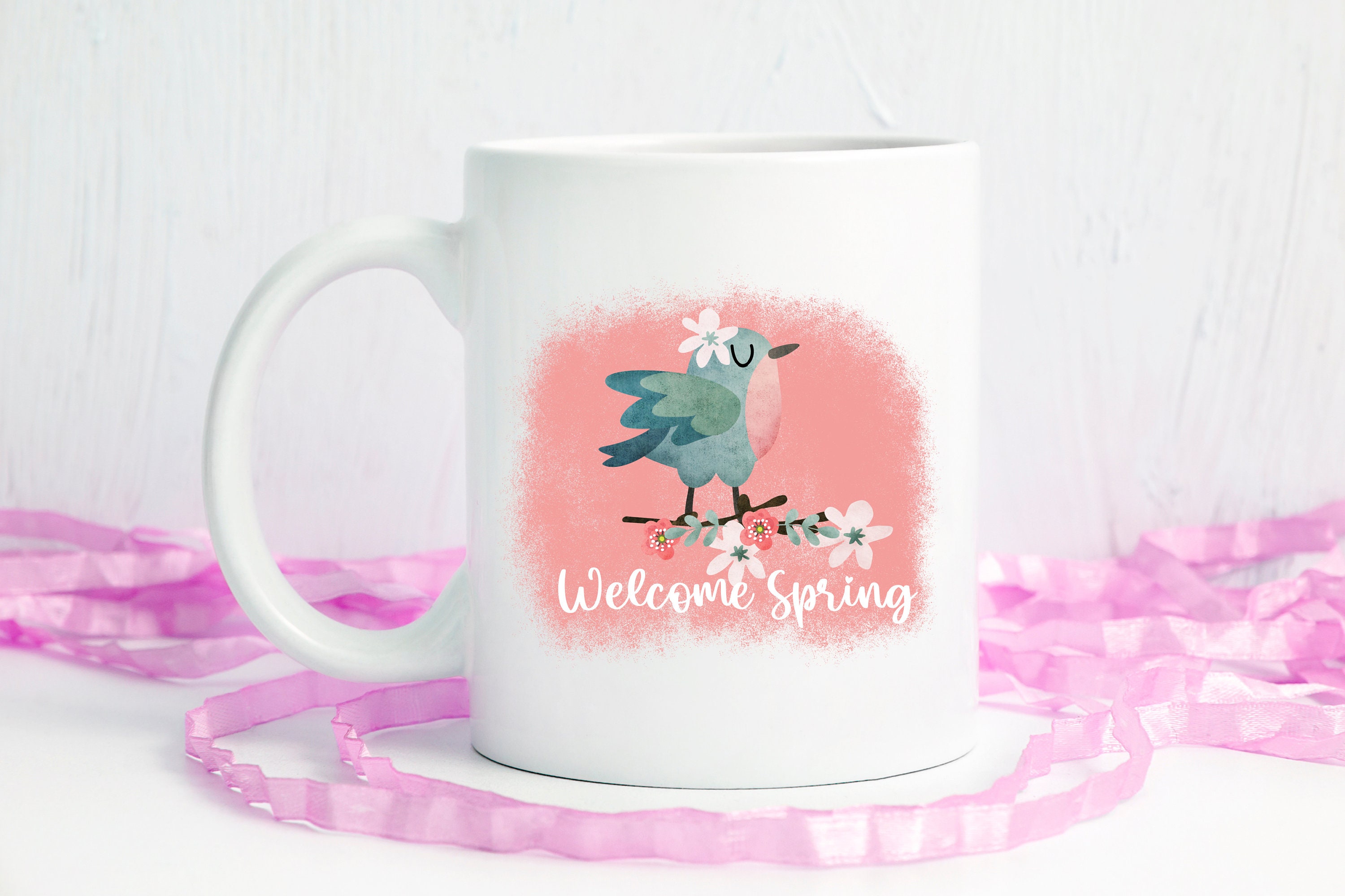 Welcome Spring Bird PNG Spring Sublimation Home Sublimation | Etsy