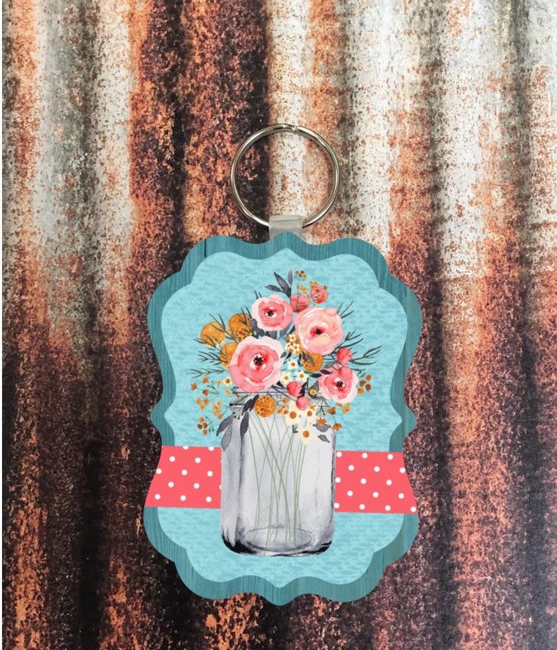 Aqua Blessed Mom Heart Keychain Designs Key Chain Sublimation - Etsy