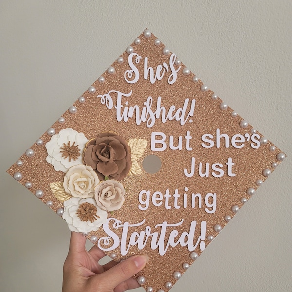 Floral Grad Cap - Etsy