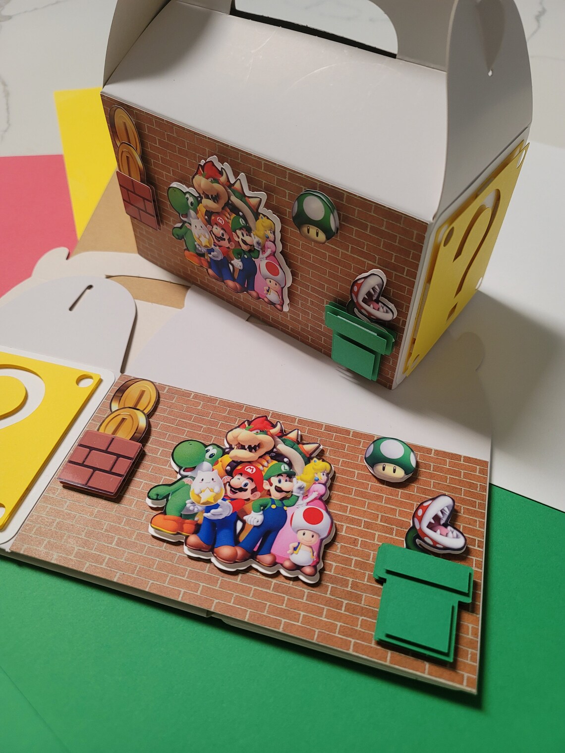 Super Mario Party Favor Boxes - Etsy
