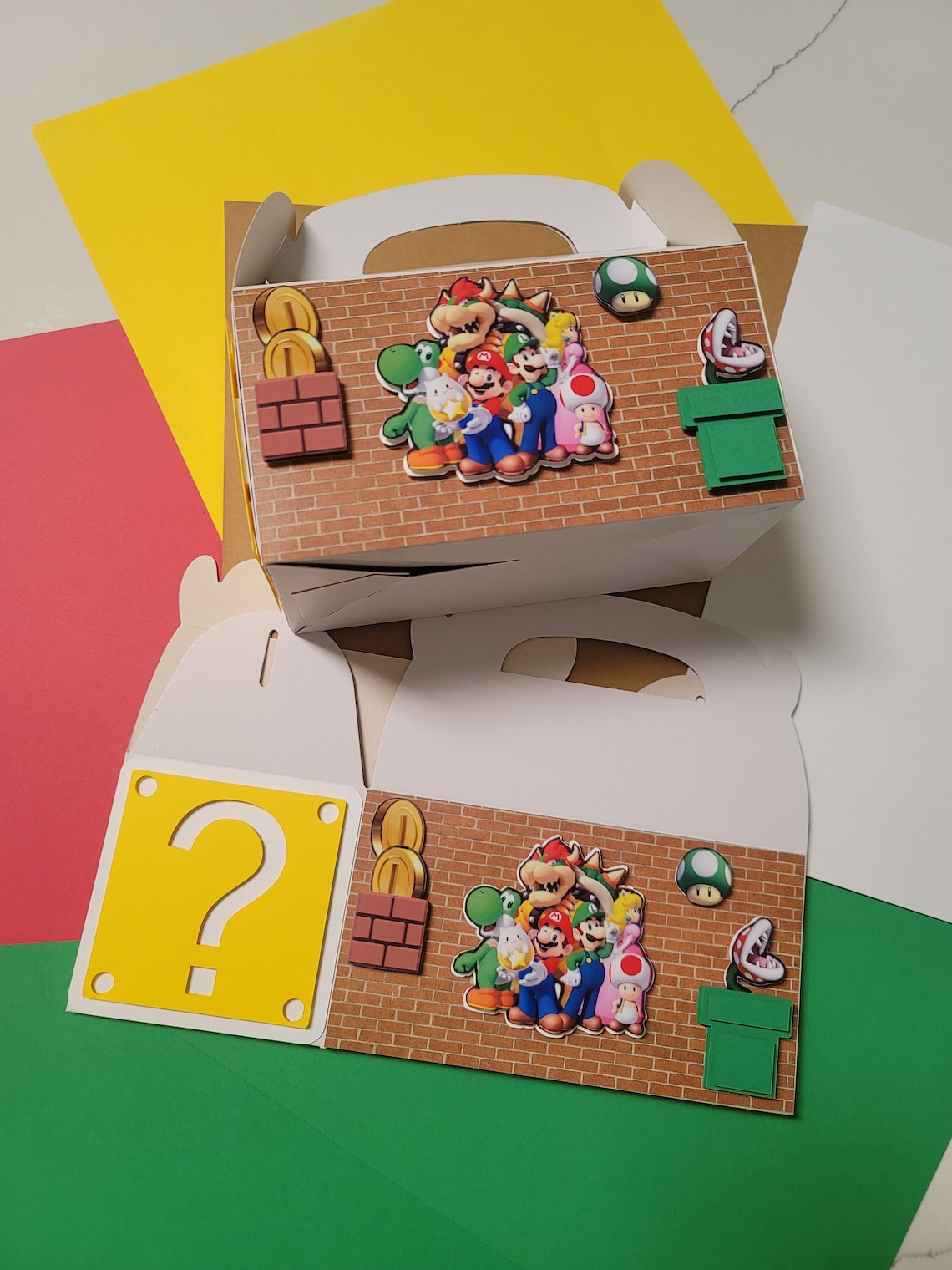 Super Mario Party Favor Boxes - Etsy