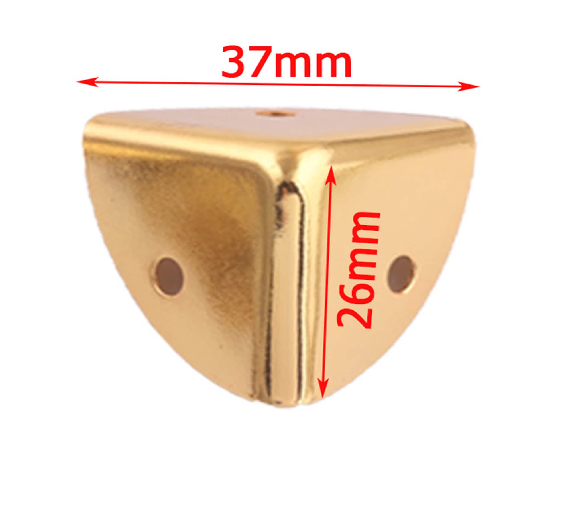 19/22/26/29/31/36mm Gold Metal Corner Protection Corners Vintage Box ...