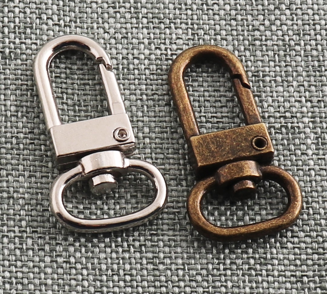 Luggage Tag Clasp 1/2 Swivel Clasp Silver Nickel/antique Bronze Lobster ...