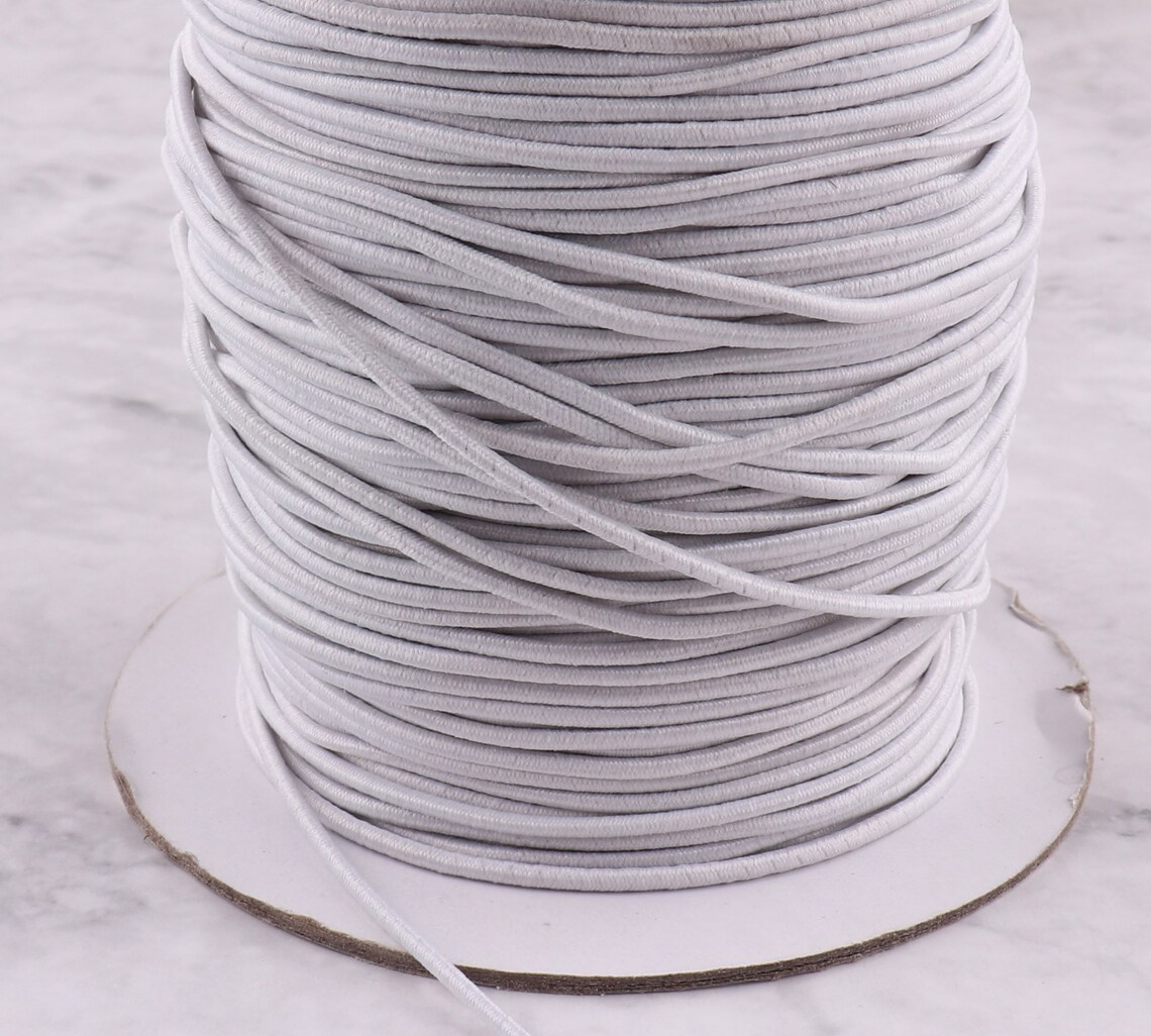 Elastic Cord White Elastic Cord 2mm Elastic Band Stretch Cord - Etsy