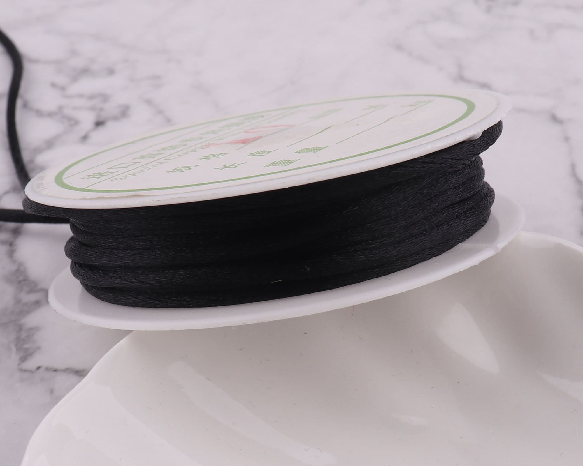 Rattail Satin Cord Silky Macrame Nylon Cord 2mm Black Satin - Etsy