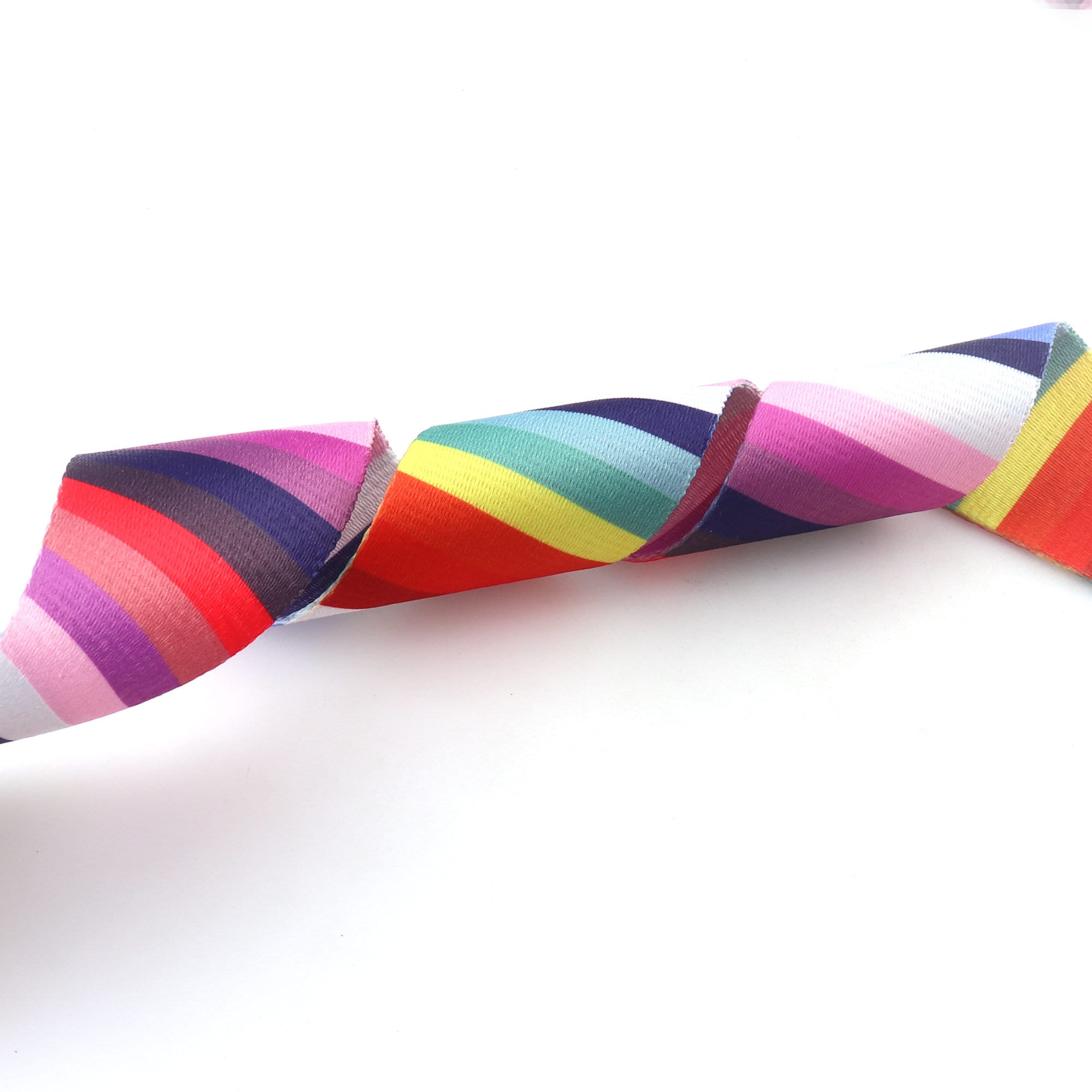 Rainbow Webbing Striped 50mm Soft Webbing 2 Inch Ribbon For | Etsy
