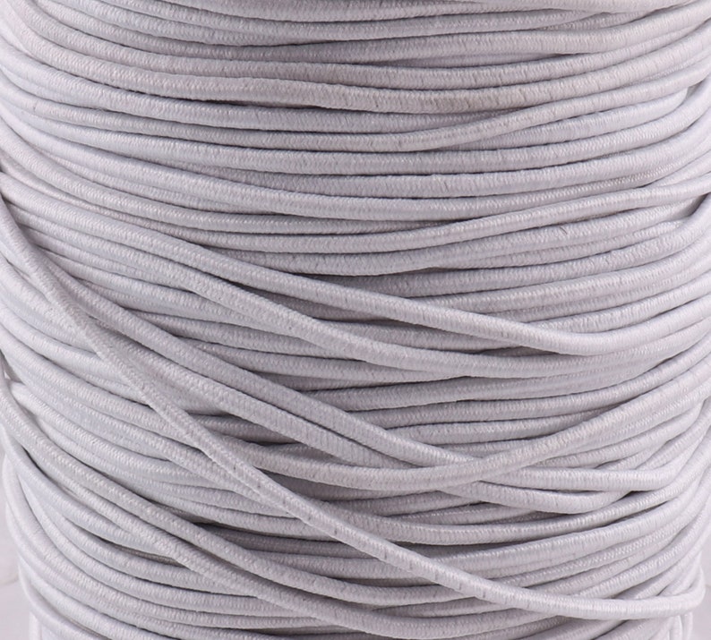 Elastic Cord White Elastic Cord 2mm Elastic Band Stretch Cord - Etsy