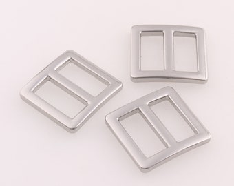Silver Adjuster Buckle 1 1/432mm Metal Slide Buckle - Etsy