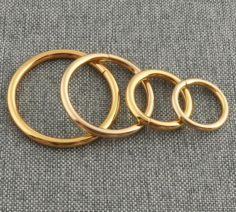 Gold O Ring Multi Size 38/32/20/18mm Metal O Rings Non Welded - Etsy