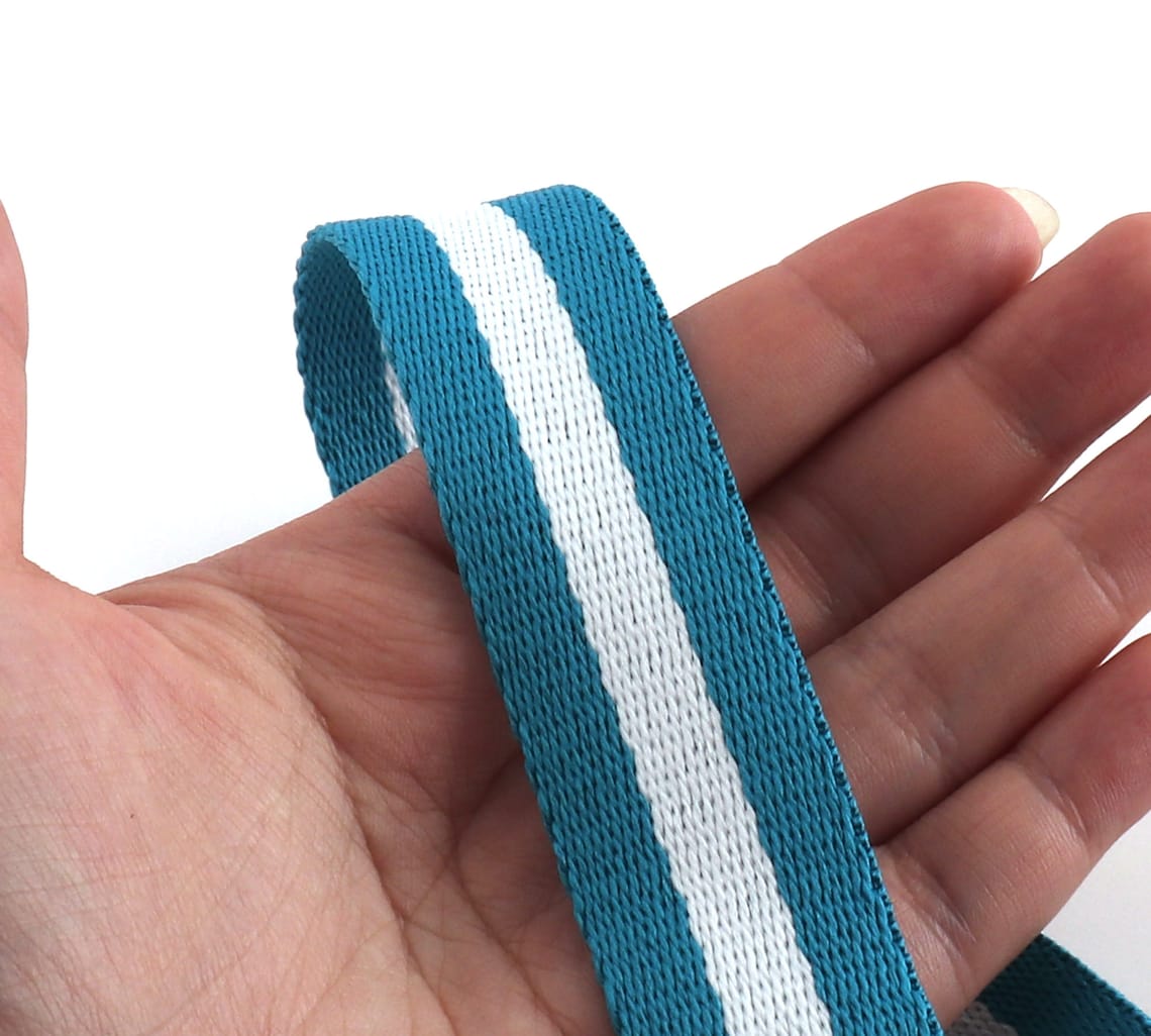 Striped Webbing Nylon Webbing 1 Inch Sky Blue Straps for Arts | Etsy