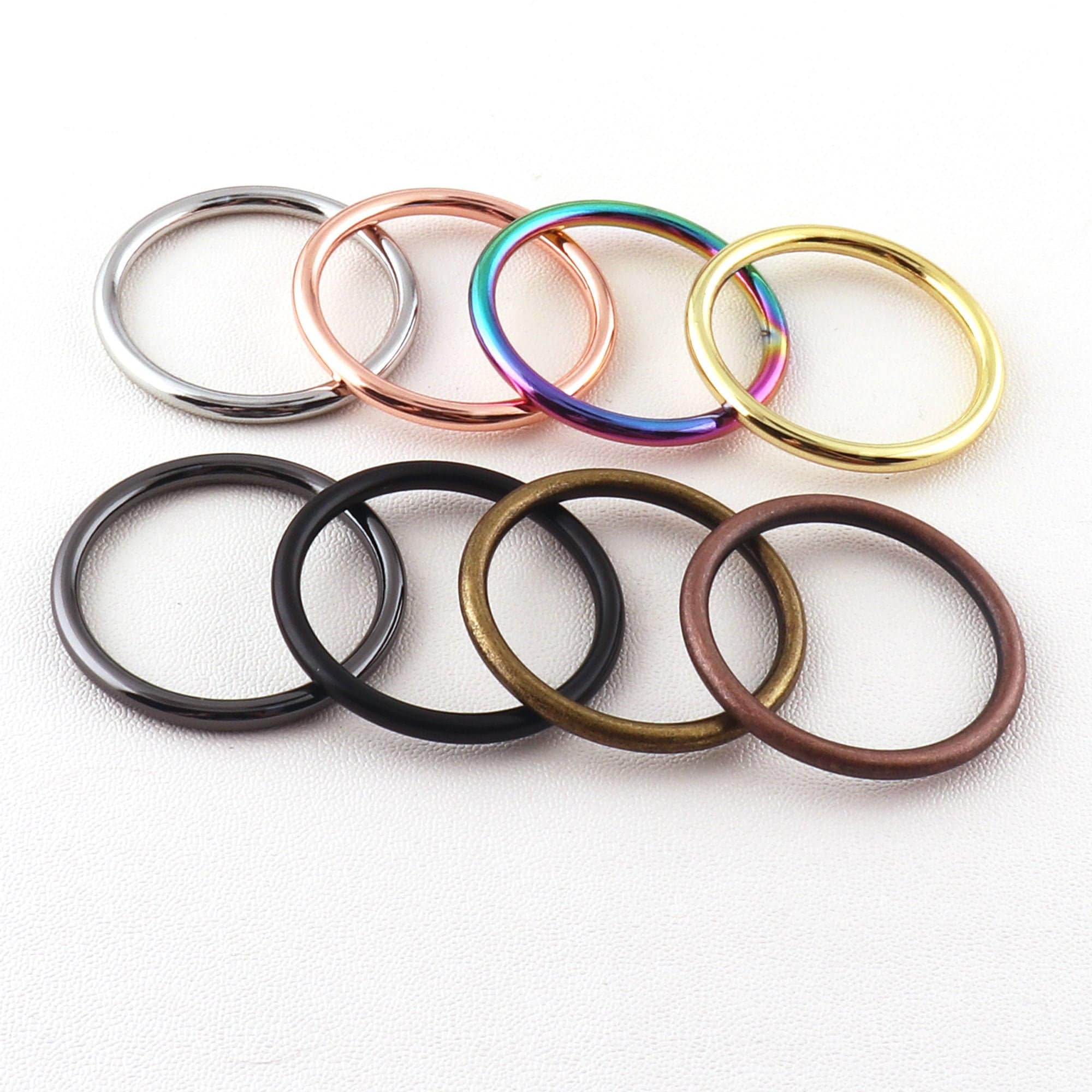 O Ring Metal Colorful O Buckle 30mm Rose Gold Round Loop for | Etsy