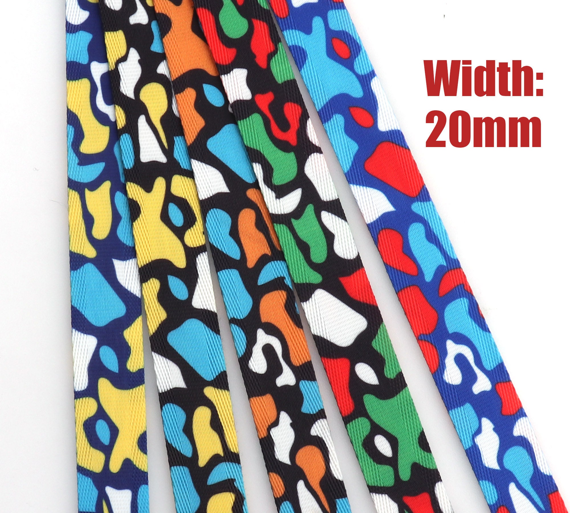 Nylon Webbing 3/4 Inch Colorful Webbing Woven Ribbon | Etsy