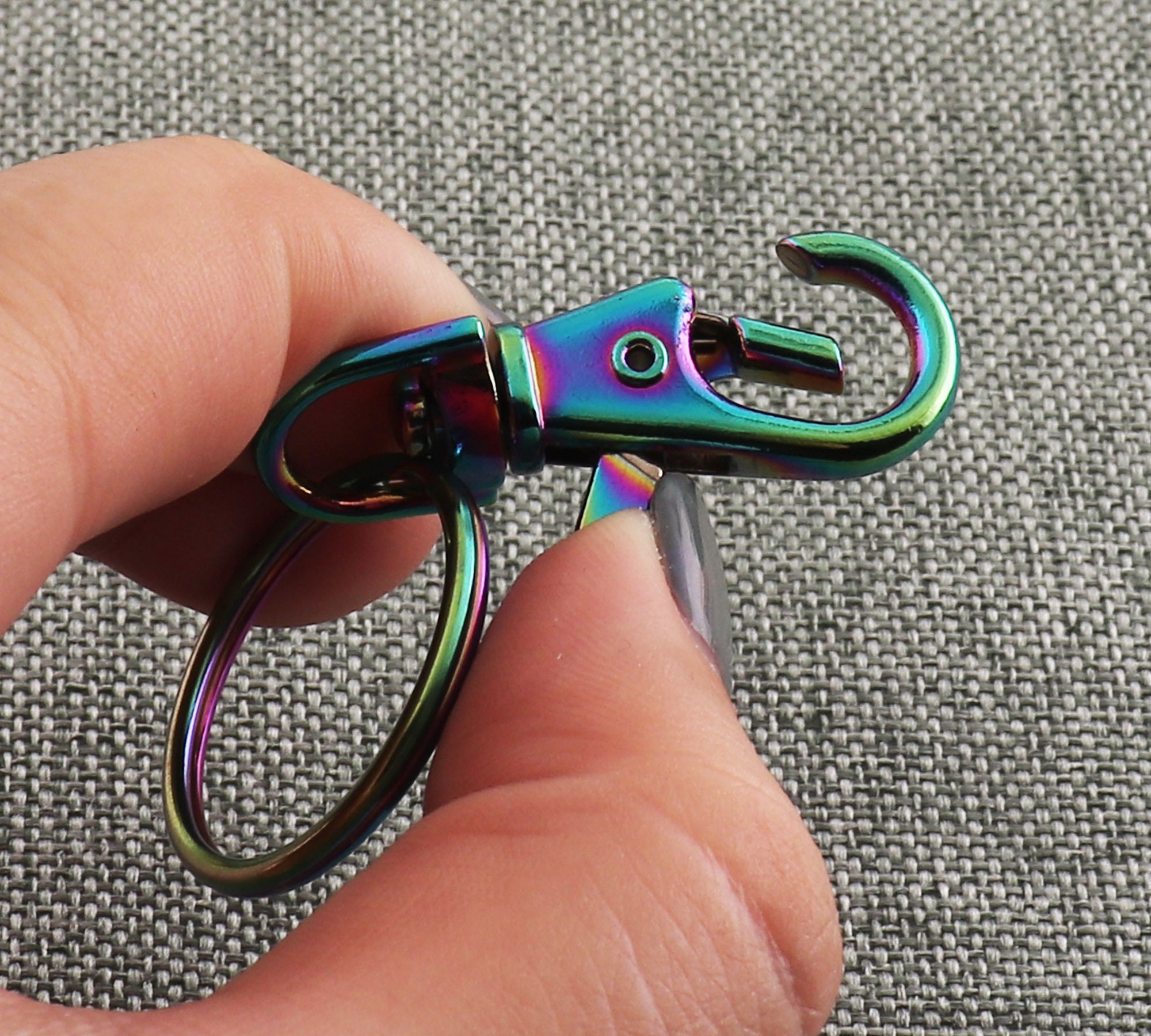 Swivel Snap Hooks With Key Rings Premium Metal Swivel Lobster - Etsy