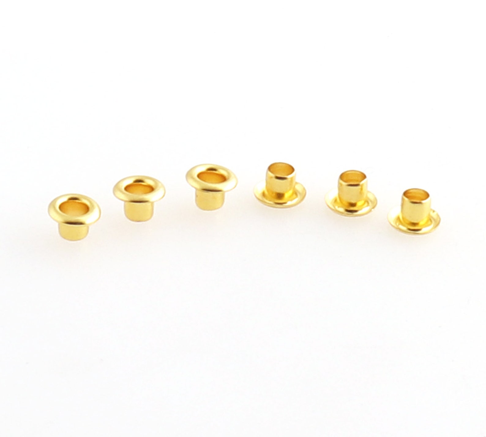 Mini Eyelets Gold 3mm Inner Metal Eyelets Grommets FOR Bead - Etsy
