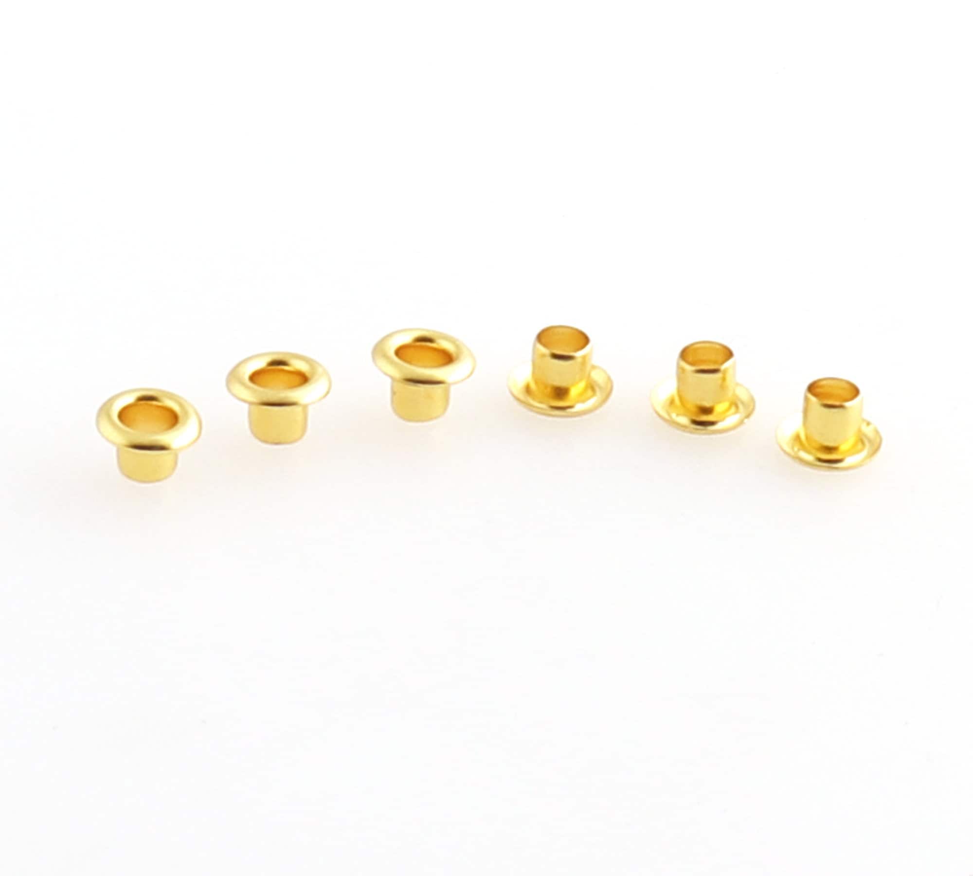 Mini Eyelets Gold 3mm Inner Metal Eyelets Grommets FOR Bead | Etsy