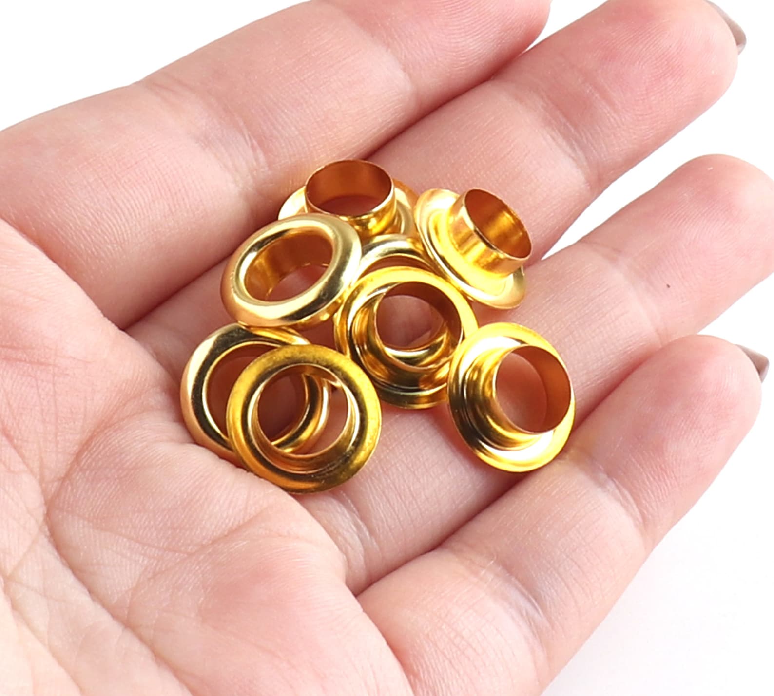 Grommets Shiny Gold 4mm Eyelets With Washers Eyelets for - Etsy