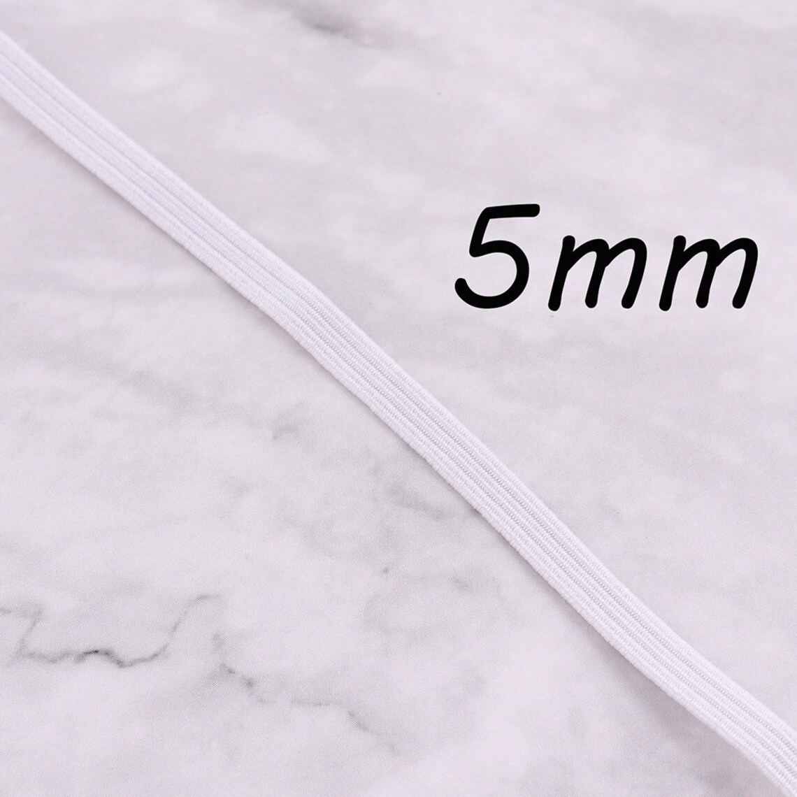 Elastic Rope White Color Flat Elastic Rope elastic band | Etsy