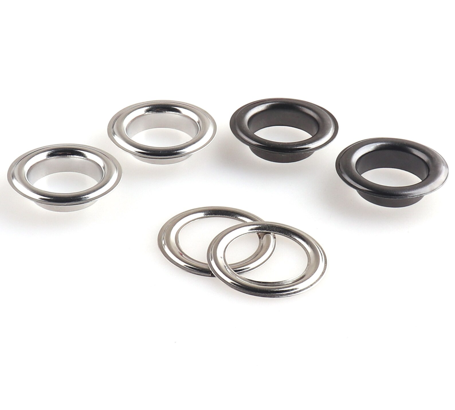 Eyelet With Washer 18mm Large Eyelets Silver/gunmetal Kit - Etsy