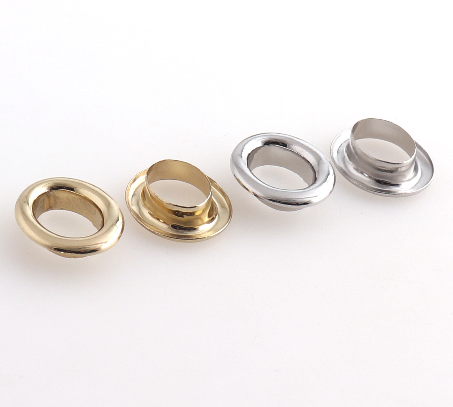 Eyelets 15mm Oval Grommets With Washers Gold/silver Brass Repair ...