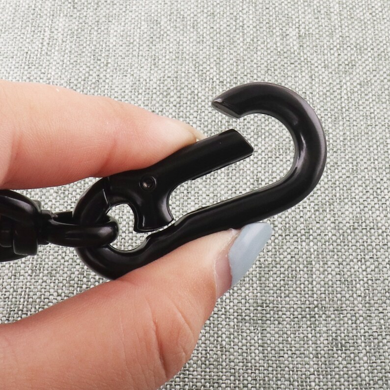 Silver/black Swivel Clasps With O Ring Swivel Hook Key Chains - Etsy