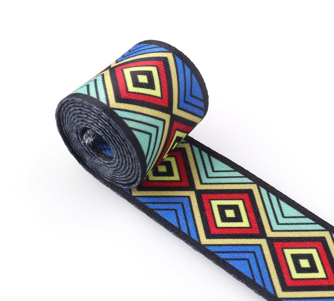 Stripe Webbing Colorful Cotton/Polyester strap webbing2 | Etsy