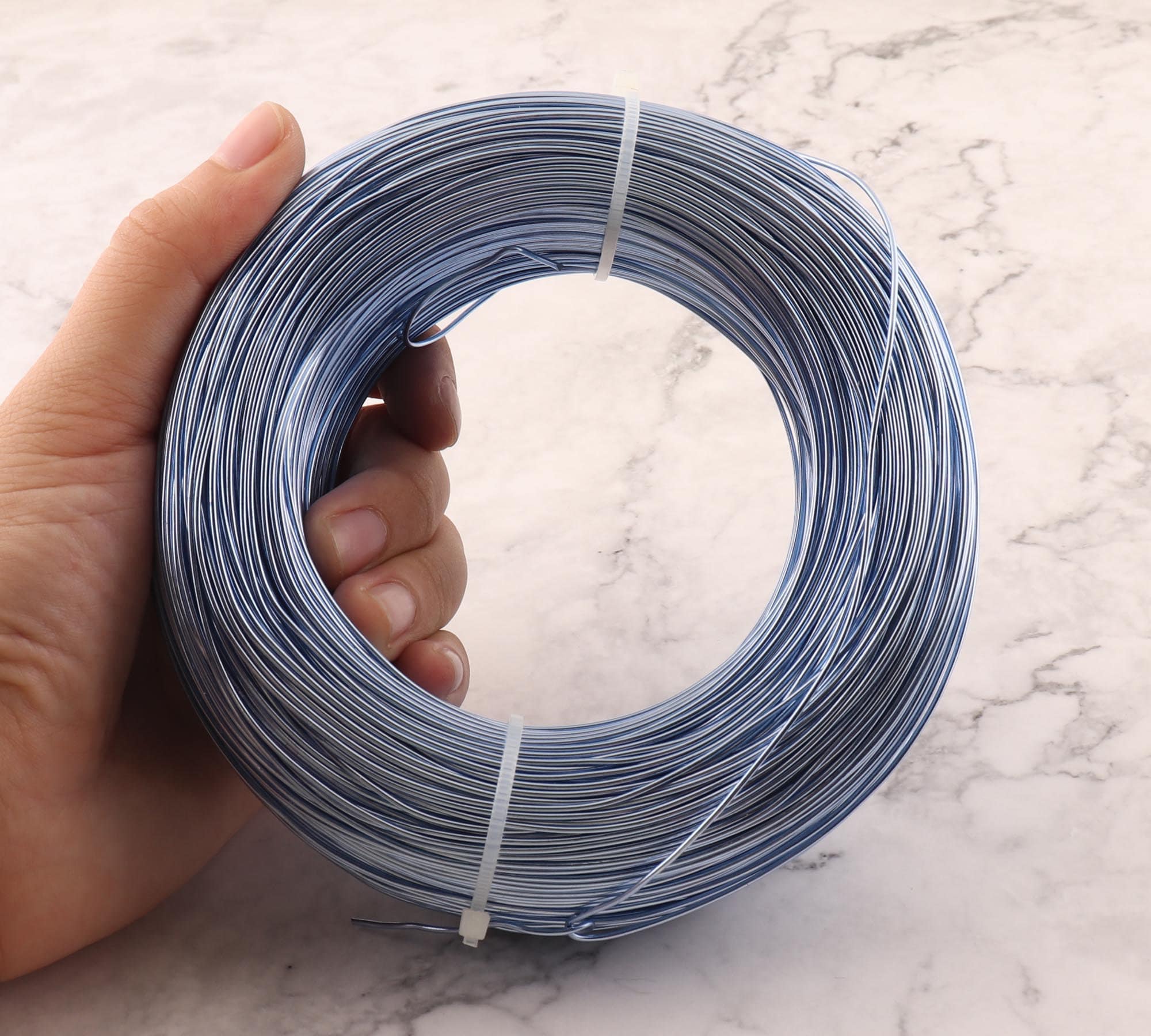 10 Meter Aluminum Wire 1mm Round Fog Blue Craft Line Jewelry Cord 18 Ga ...