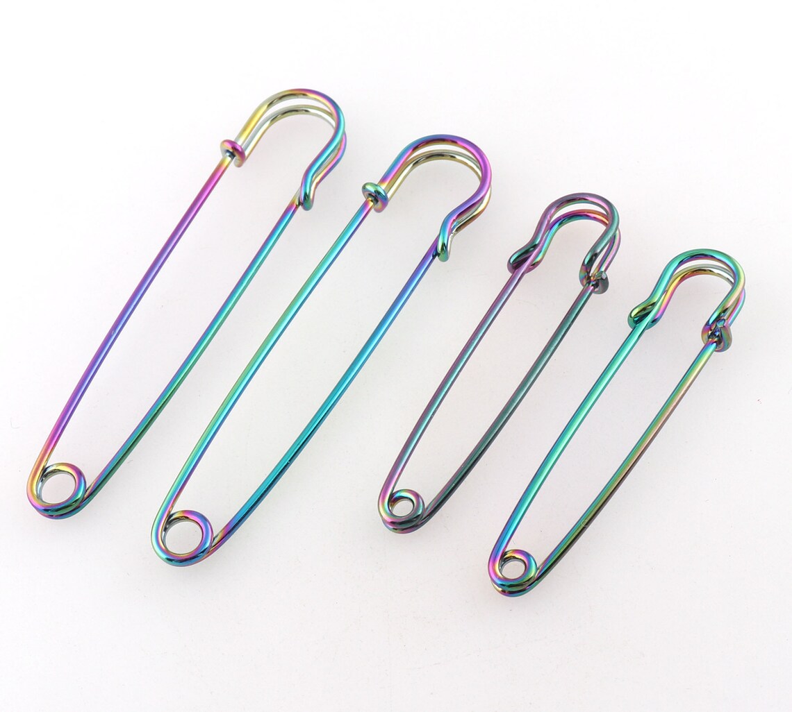 Rainbow Safety Pins Large Sewing Pins for Knitting and Crochet - Etsy