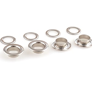 Round Silver Eyelets 12mm Grommet Eyelet With Washer Fasteners Eyelets ...