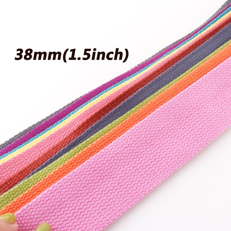 Cotton Webbing Heavy Duty Bag Handles 1.5 Inch Purse Strap for Tote Bag ...