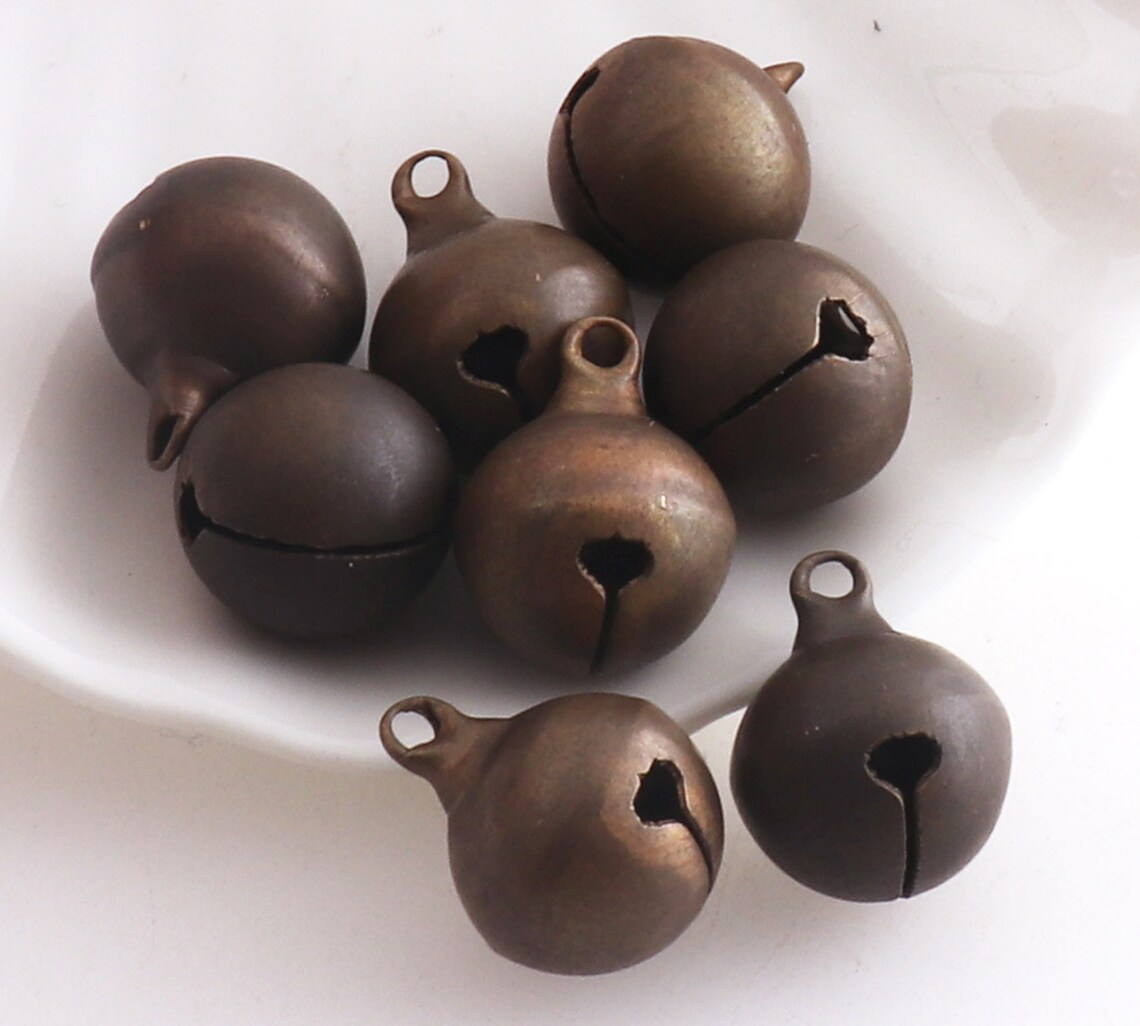 Antique Bronze Jingle Bell Vintage 15mm Bell Round Iron Jingle - Etsy