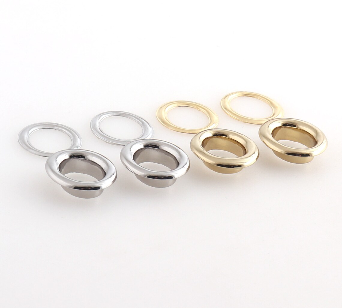 Eyelets 15mm Oval Grommets With Washers Gold/silver Brass Repair ...