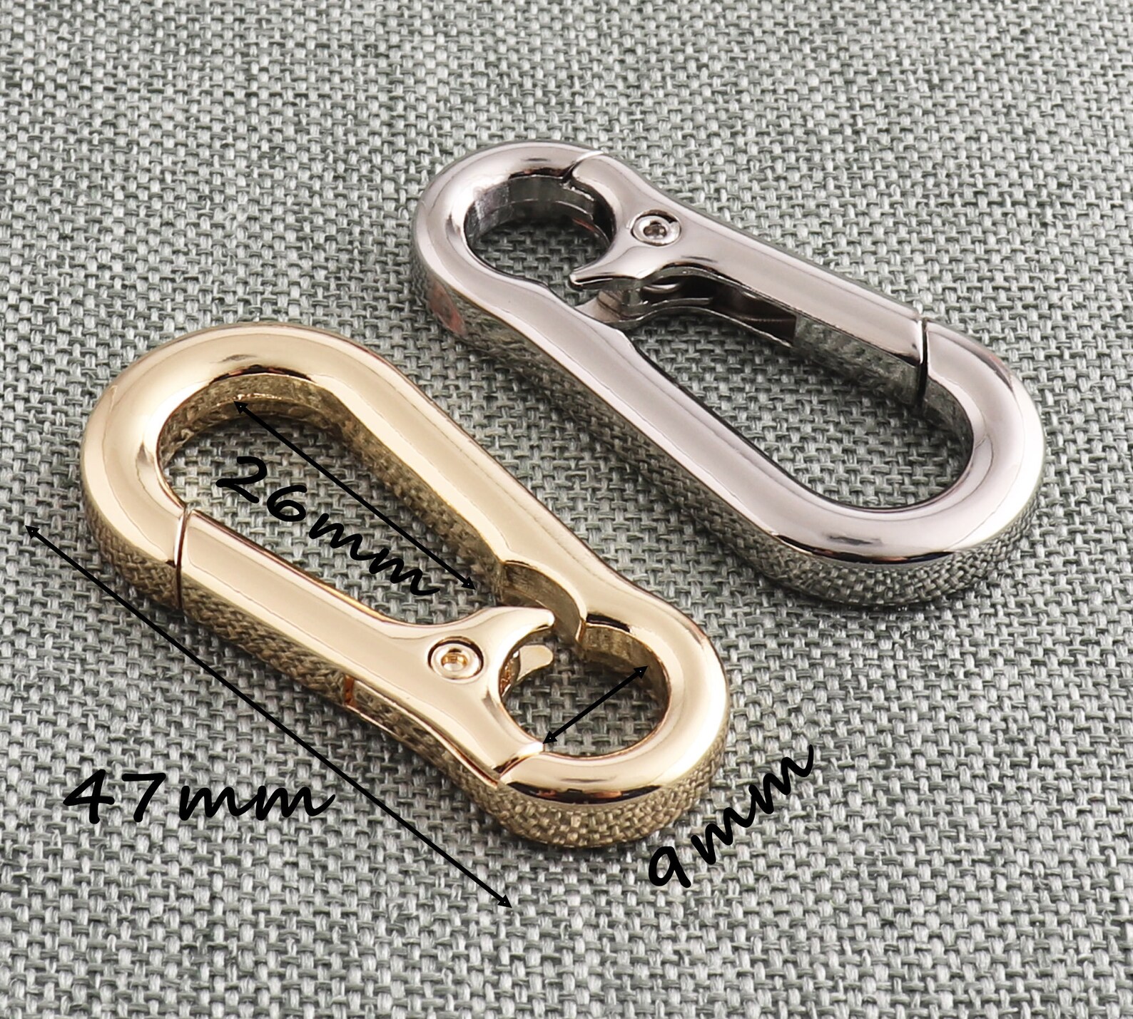 New!carabiner Heavy Duty Snap Clasps Snap Hook Carabiner Spring Clasps ...