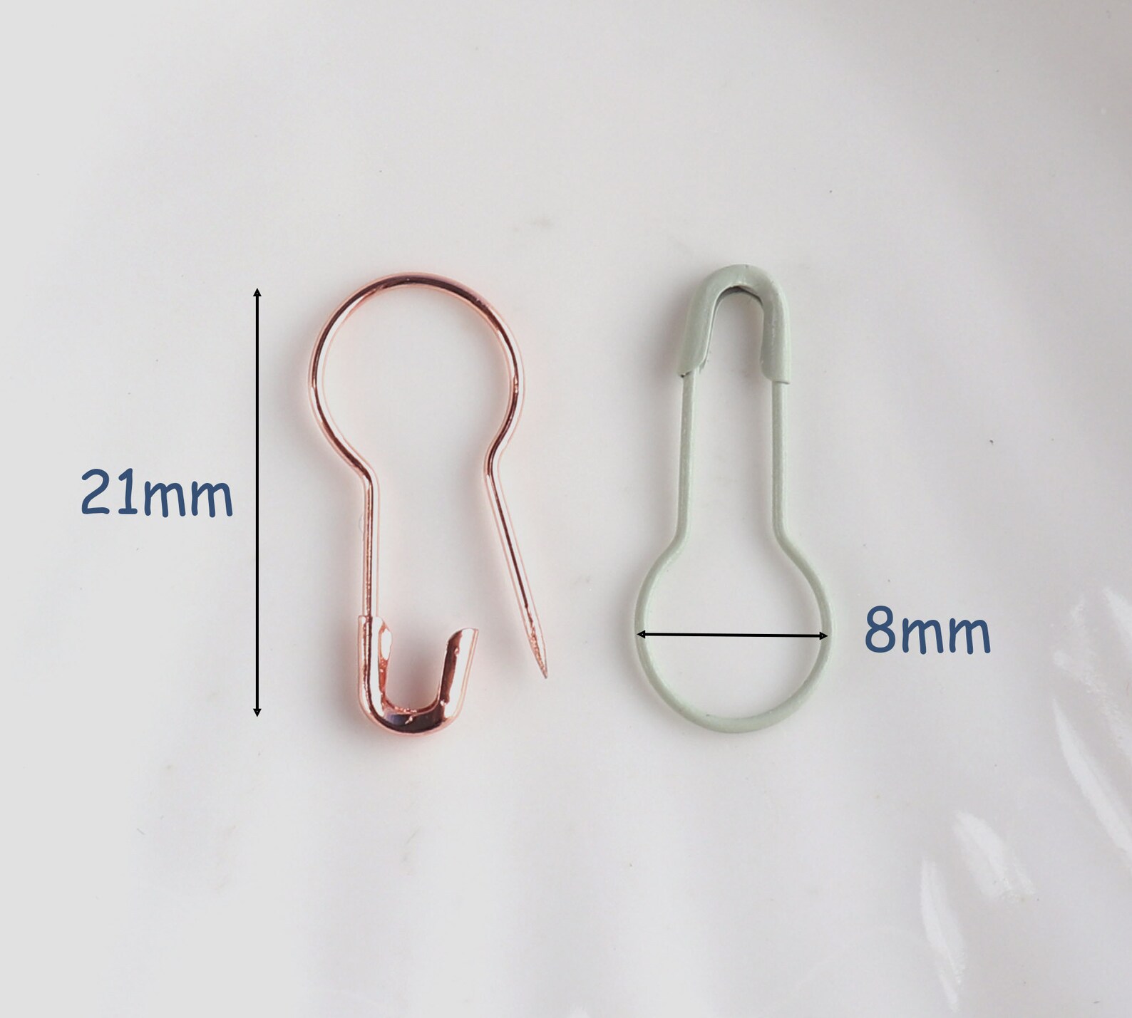 CHOOSE YOUR Color-mini Bulb Safety Pins Pear Shaped Mix Color - Etsy